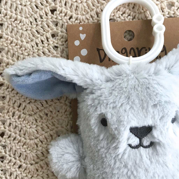 Bruce Bunny Wooden Teether - Blue | Ship Me Toys